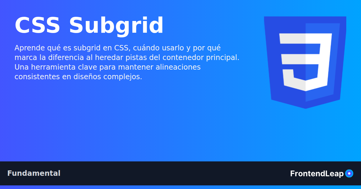 CSS Subgrid