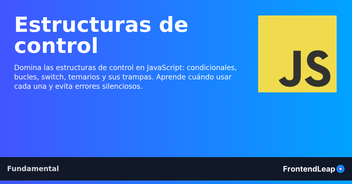 Estructuras de control