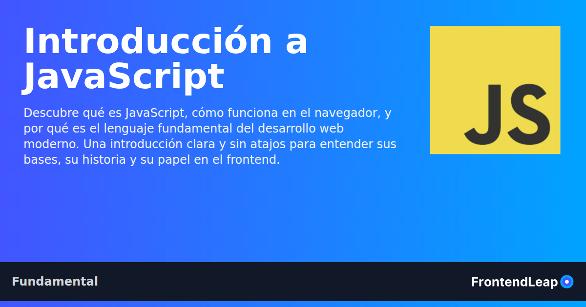 Introducción a JavaScript