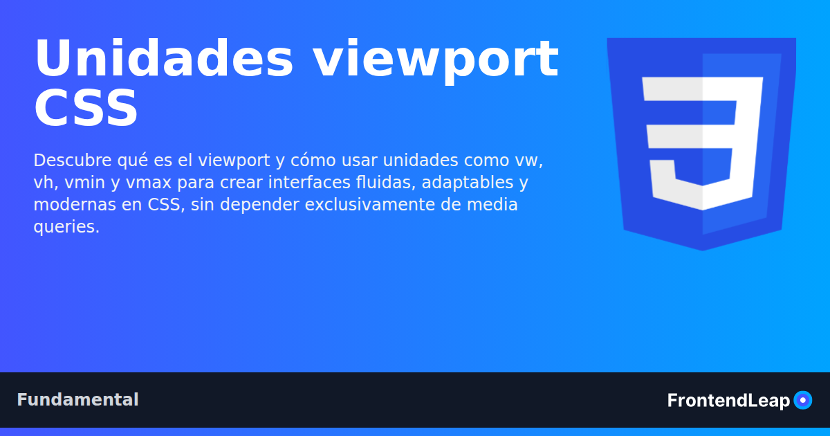 Unidades viewport CSS