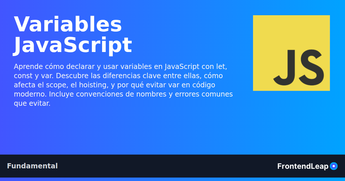 Variables JavaScript